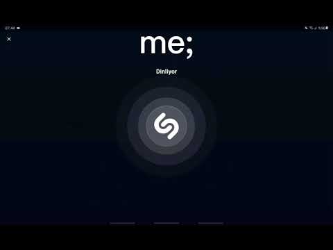 shazama müzik taratınca; ^