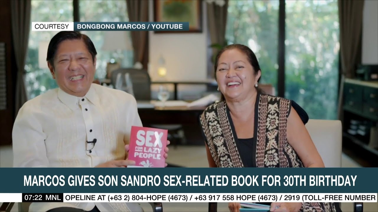 Marcos gives son Sandro sex-related book for 30th birthday | ANC - YouTube