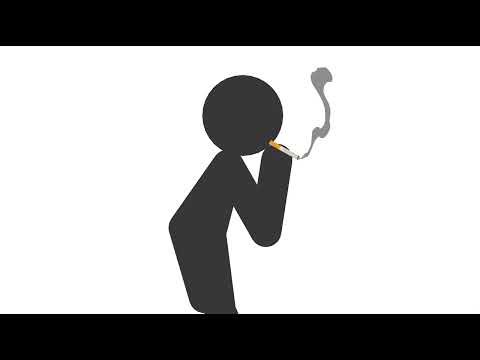 smoking animation (it kills your lungs BTW) stick nodes
