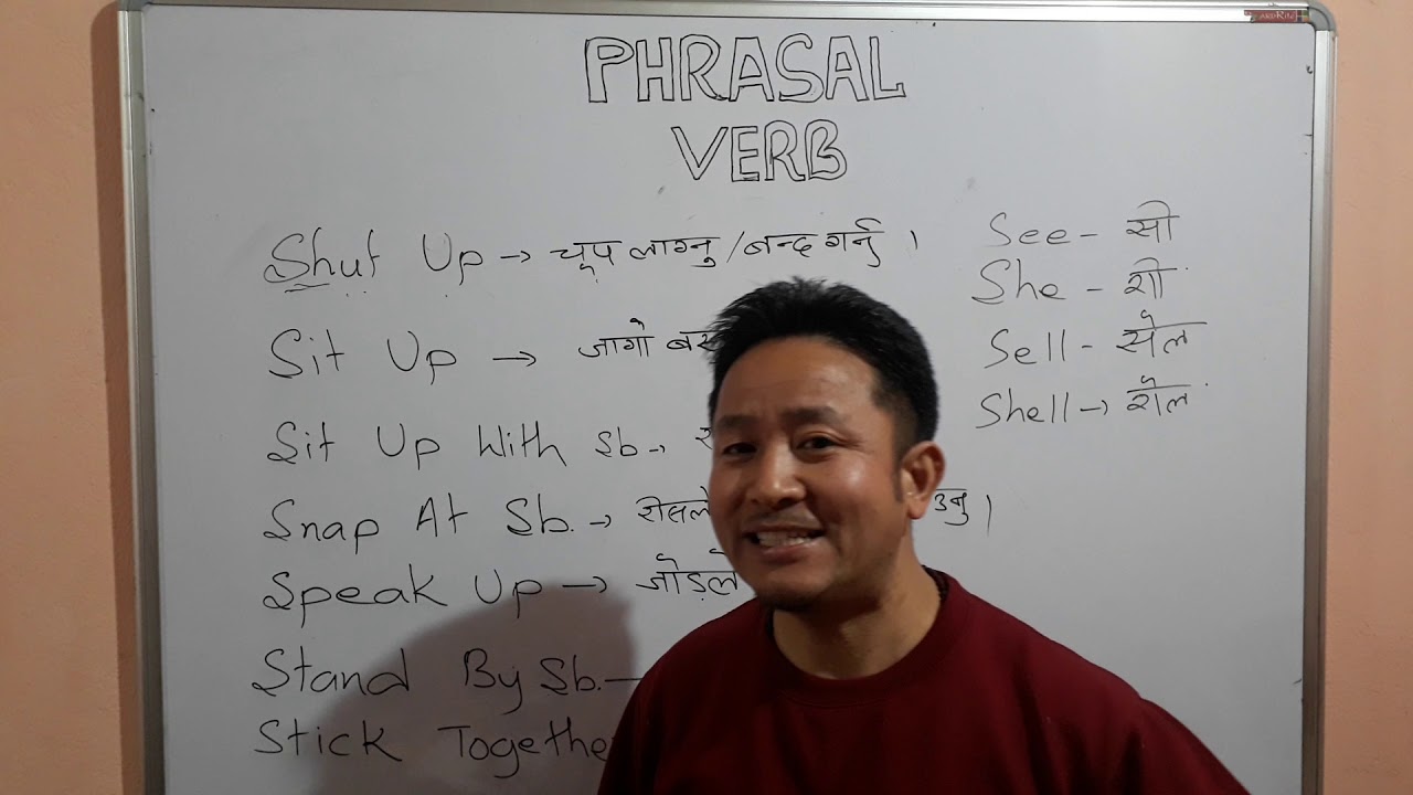 phrasal verb of Shut, Sit, Snap, Speak, Stand and Stick. - YouTube