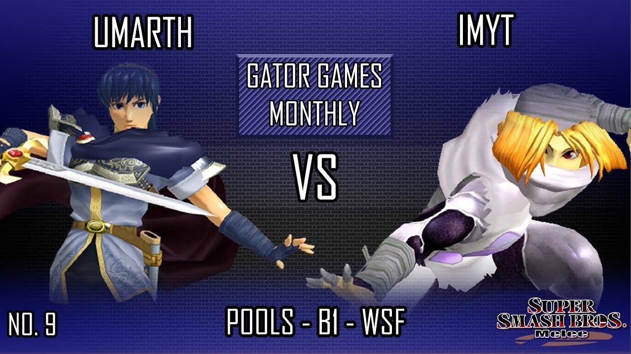 Gator Games #9 - Umarth (Marth) VS Imyt (Sheik) - SSBM - Pools B1 (WSF ...