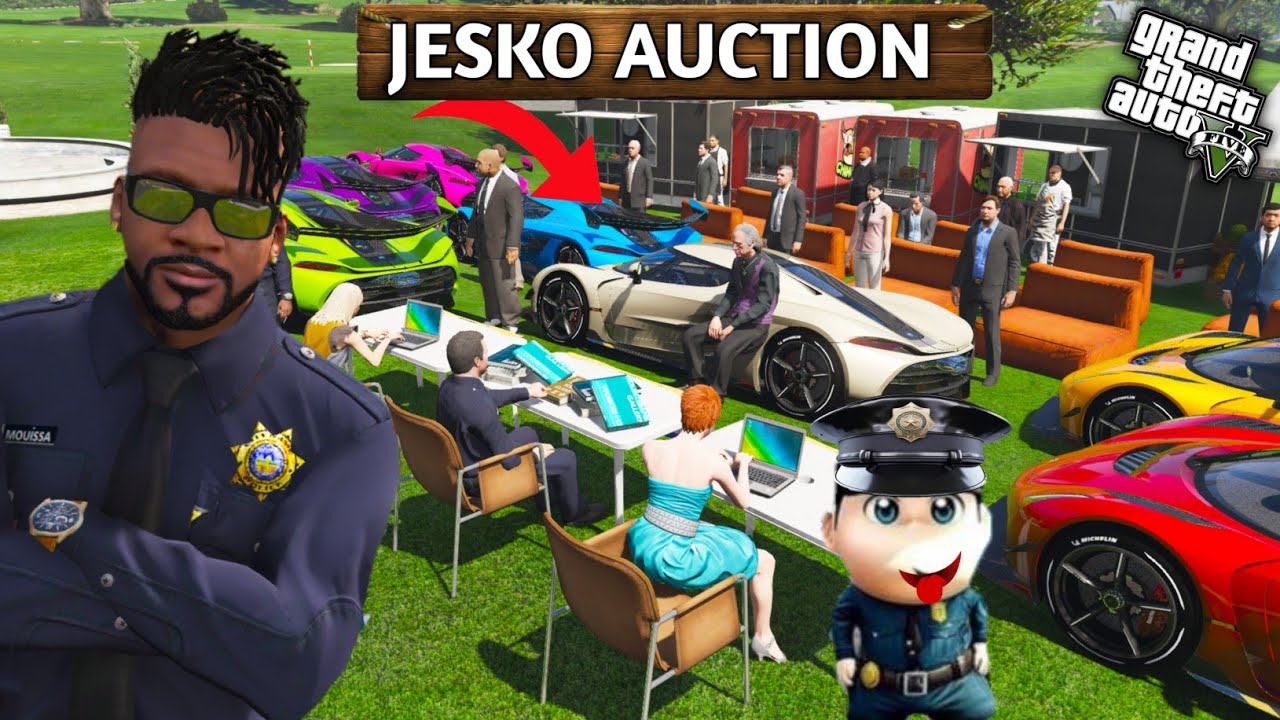 GTA 5: Franklin Invite 20 Billionaire For Jesko Car Auction 💔😭Shinchan ...
