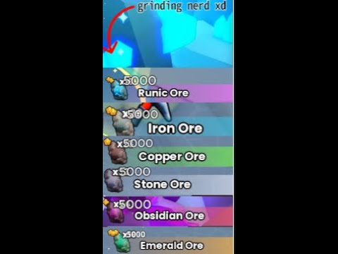 OMG I GOT 5K OF EVERY ORE AND I DID THIS - YouTube