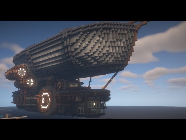 Minecraft Steampunk Airship Schematic