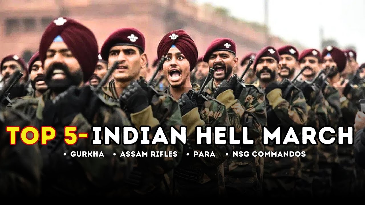 Top 5 Indian Hell Marches: Goosebumps Guaranteed! 🇮🇳 | Indian Army Hell ...