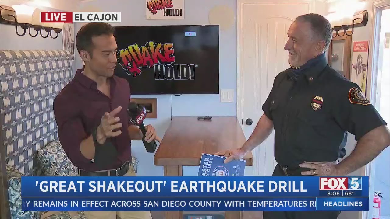 'Great California Shakeout' Earthquake Drill - YouTube
