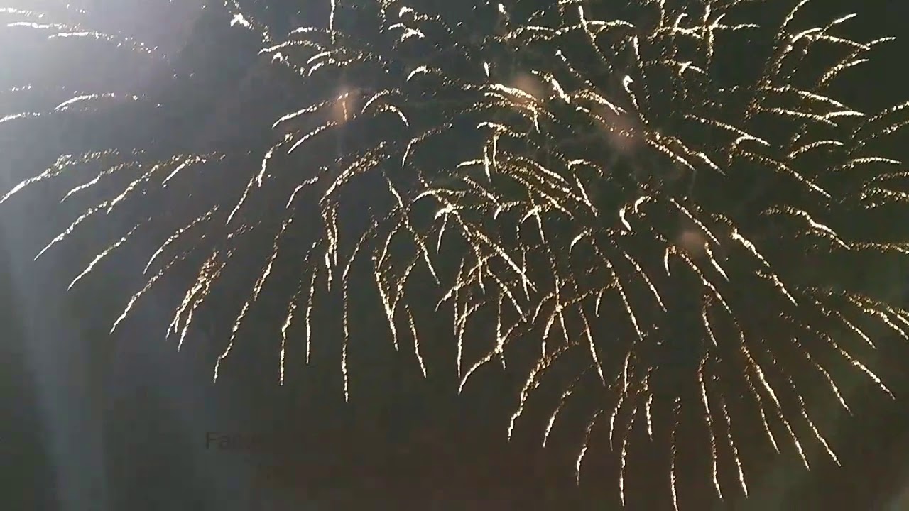 Fireworks Display after Floats Parade of Lights, Dinagyang Festival ...