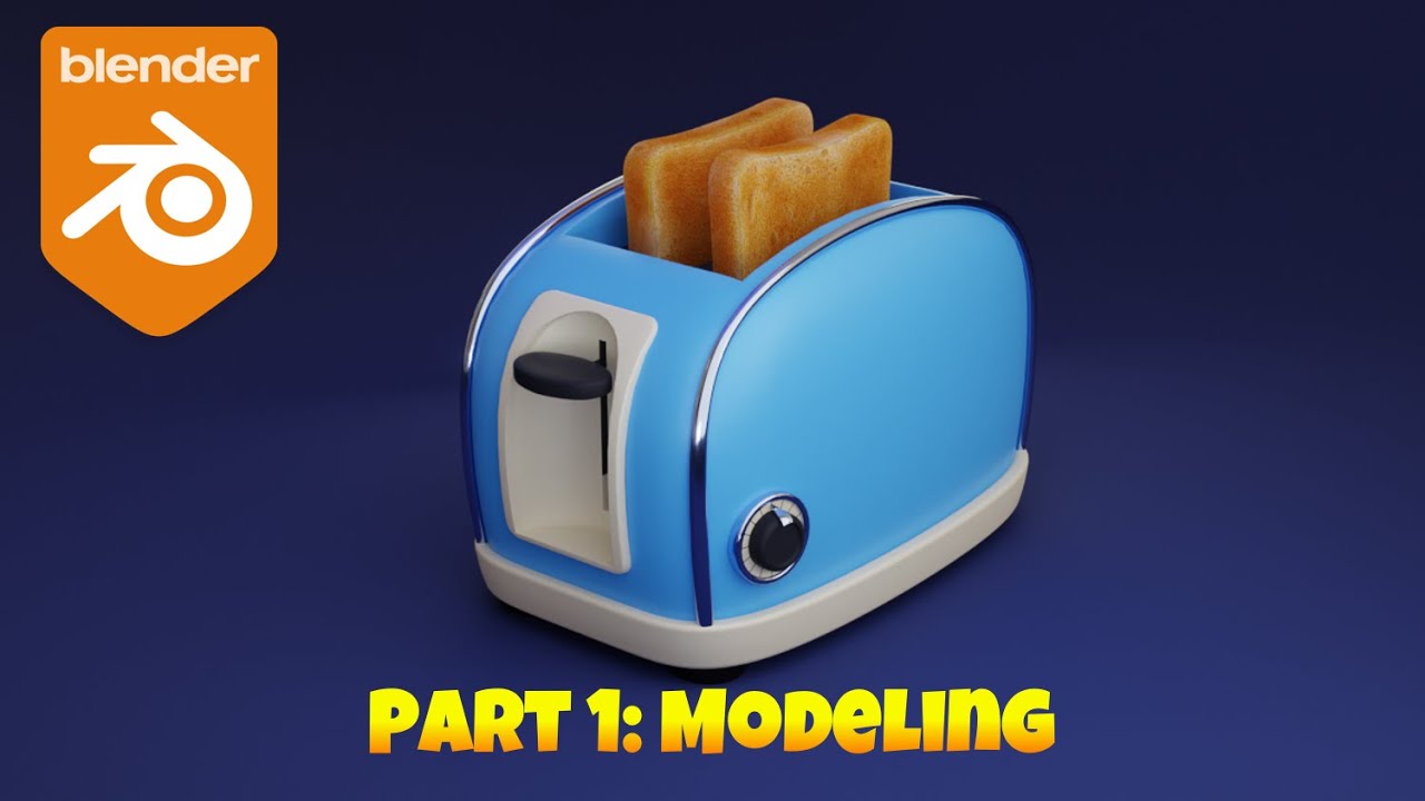 How to model a stylized toaster in Blender (Beginner tutorial) - YouTube