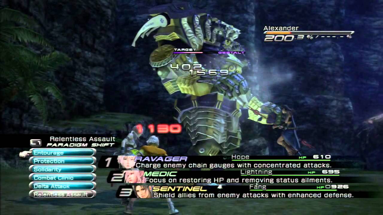 Final Fantasy XIII - Alexander - Possible any% (risky) strategy - YouTube