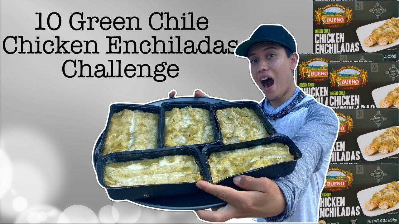 10 Green Chile Chicken Enchiladas Challenge - YouTube