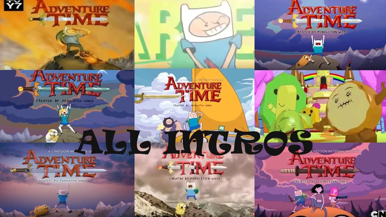 Adventure Time ALL INTROS Includes anime and Lego - YouTube