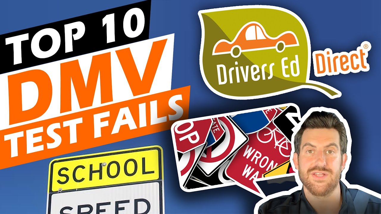 Top 10 Drive Test Fails (#7 is tricky) - DMV Drivers License Exam ...