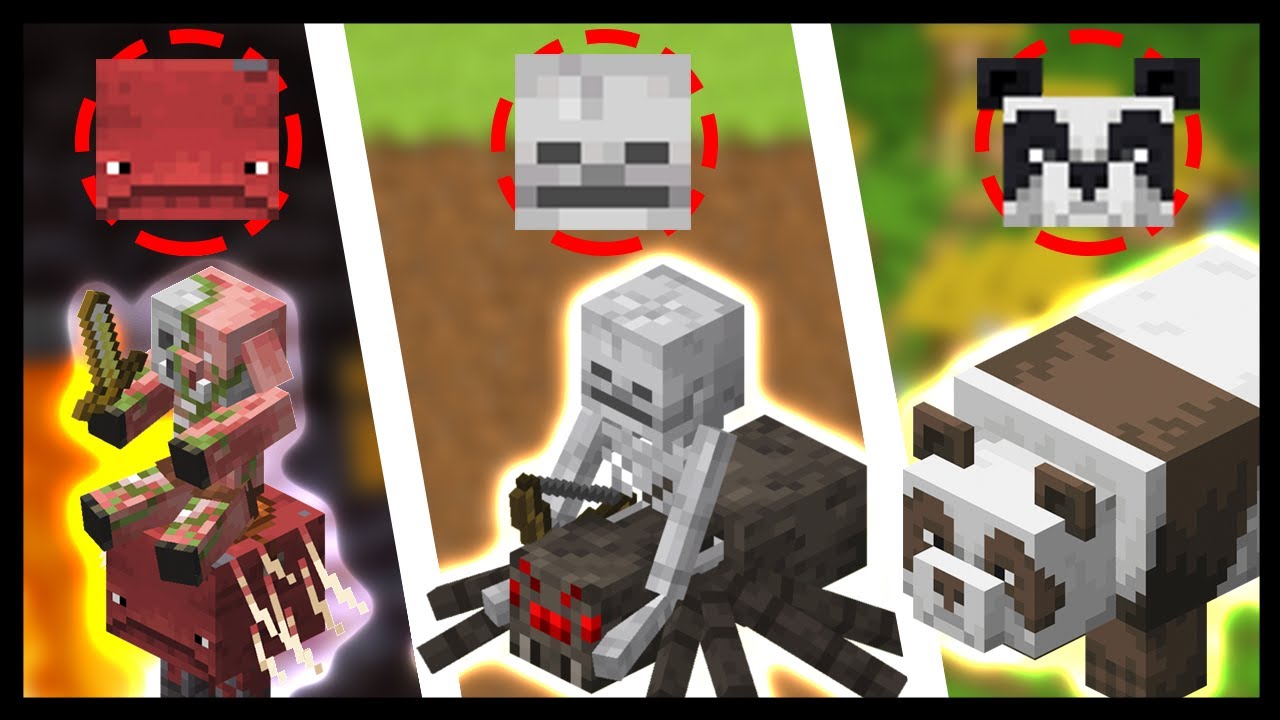 MINECRAFT - MOBS E SUAS GERAÇÕES RARAS - YouTube