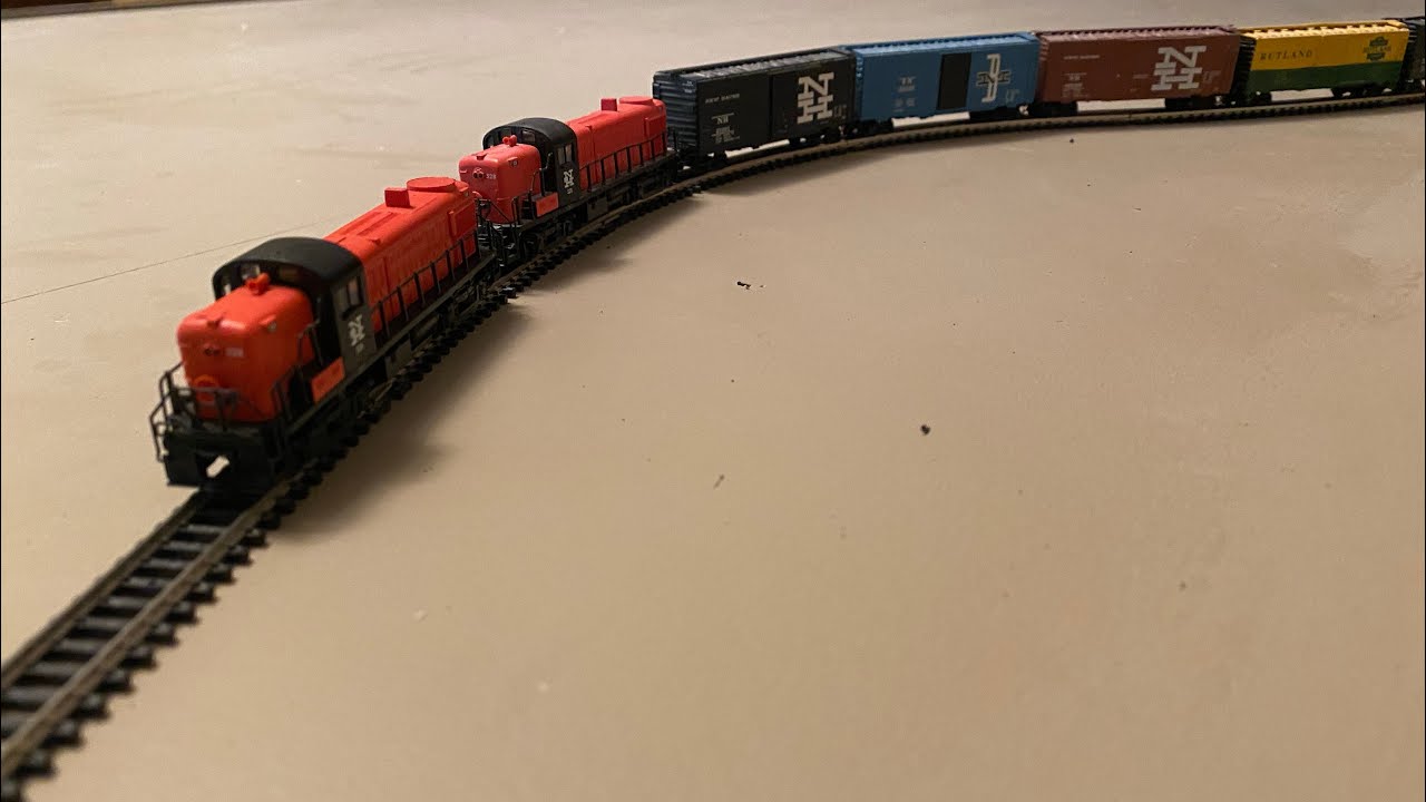 New Haven Railroad RS-3 Double Heading - YouTube