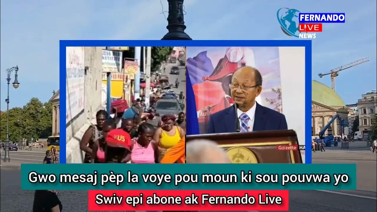 🚨🚨🚨Gwo mesaj pèp la voye pou moun ki sou pouvwa yo. - YouTube