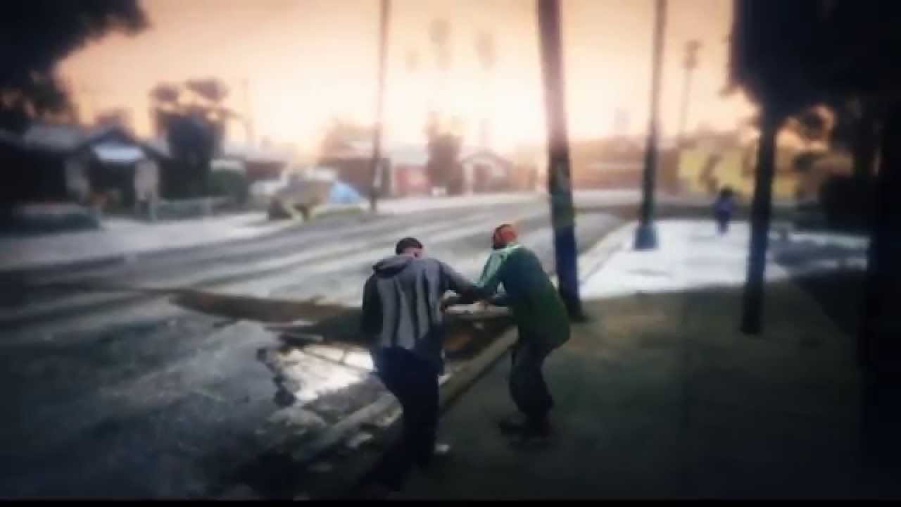 GTA V Slow Motion Fist Fight - YouTube