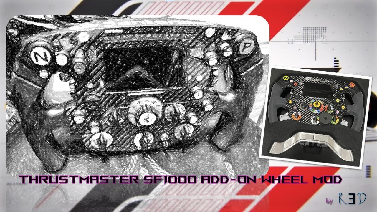Thrustmaster SF1000 add-on wheel detail MOD - YouTube