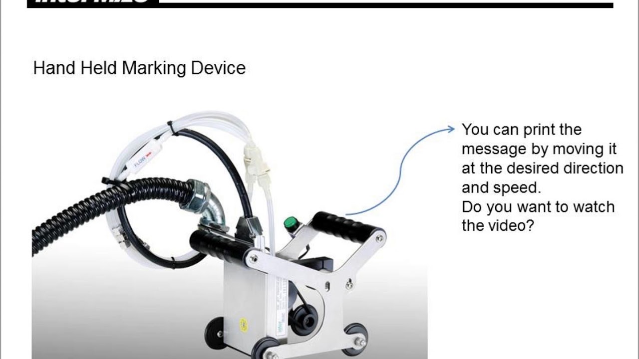 White Pigment DOD(Drop on Demand) Inkjet Marking System - YouTube