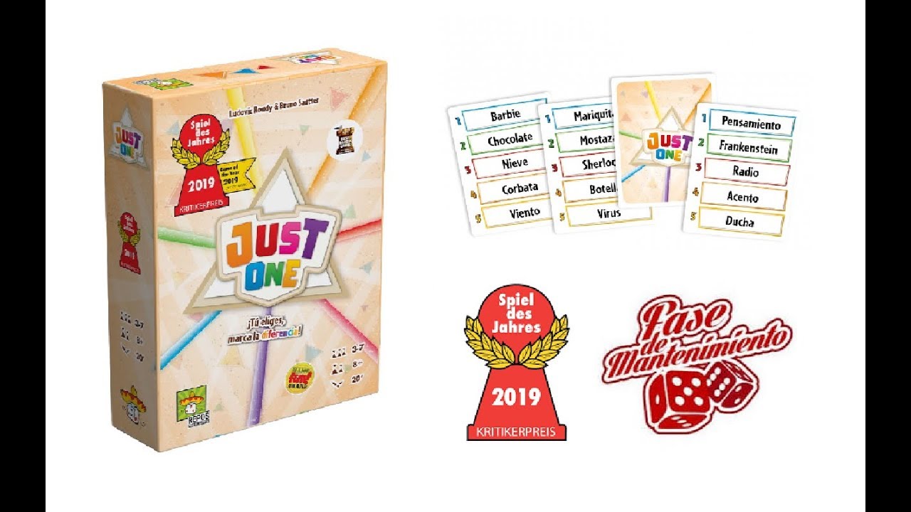 Just One - Videoreseña (Spiel des Jahres 2019) - YouTube