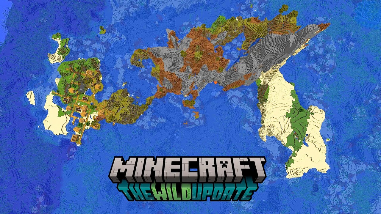 Windswept island with village at spawn! Gorgeous shattered savanna ...