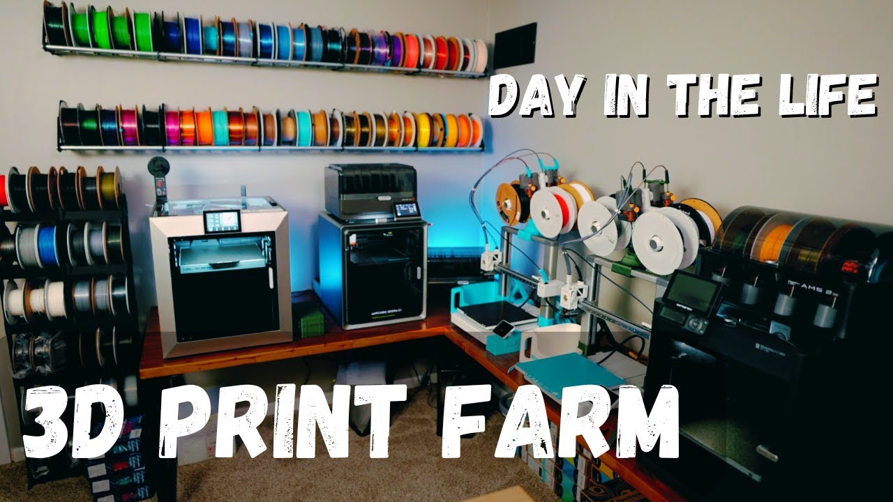 3D Print Farm Behind the Scenes - Fixing printers and new products ...