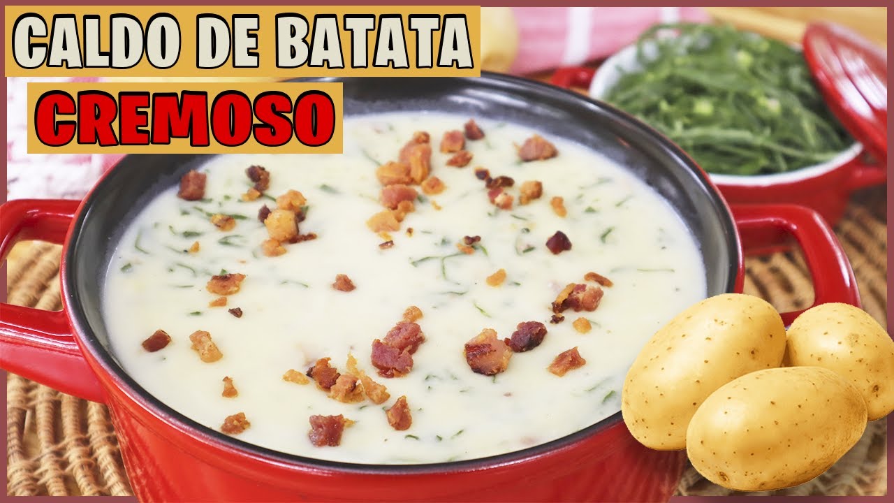 SOPA CREMOSA DE BATATA E BACON I Receitas de Pai - YouTube