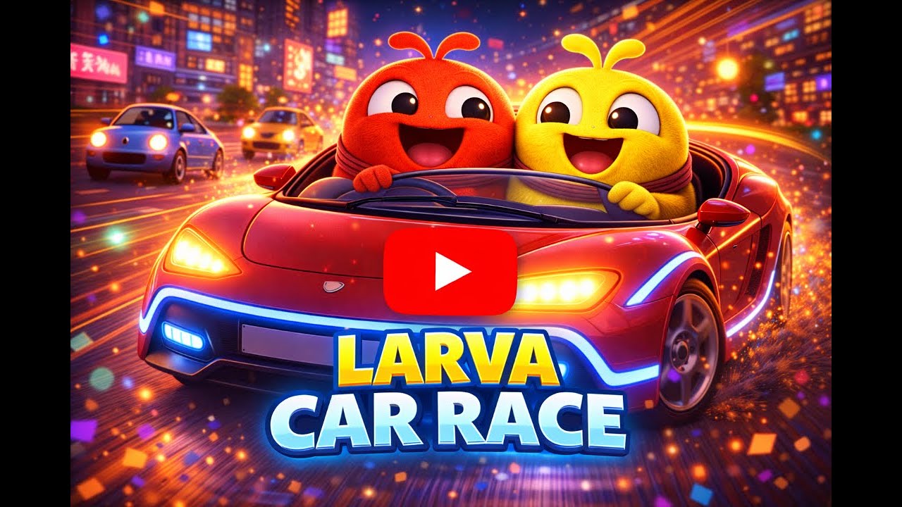 LARVA CAR RACE Adventure | Cartoon Movies | Cartoon For Kids - YouTube