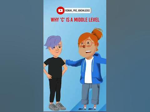 Why c is a middle level language #programming #question # ...
