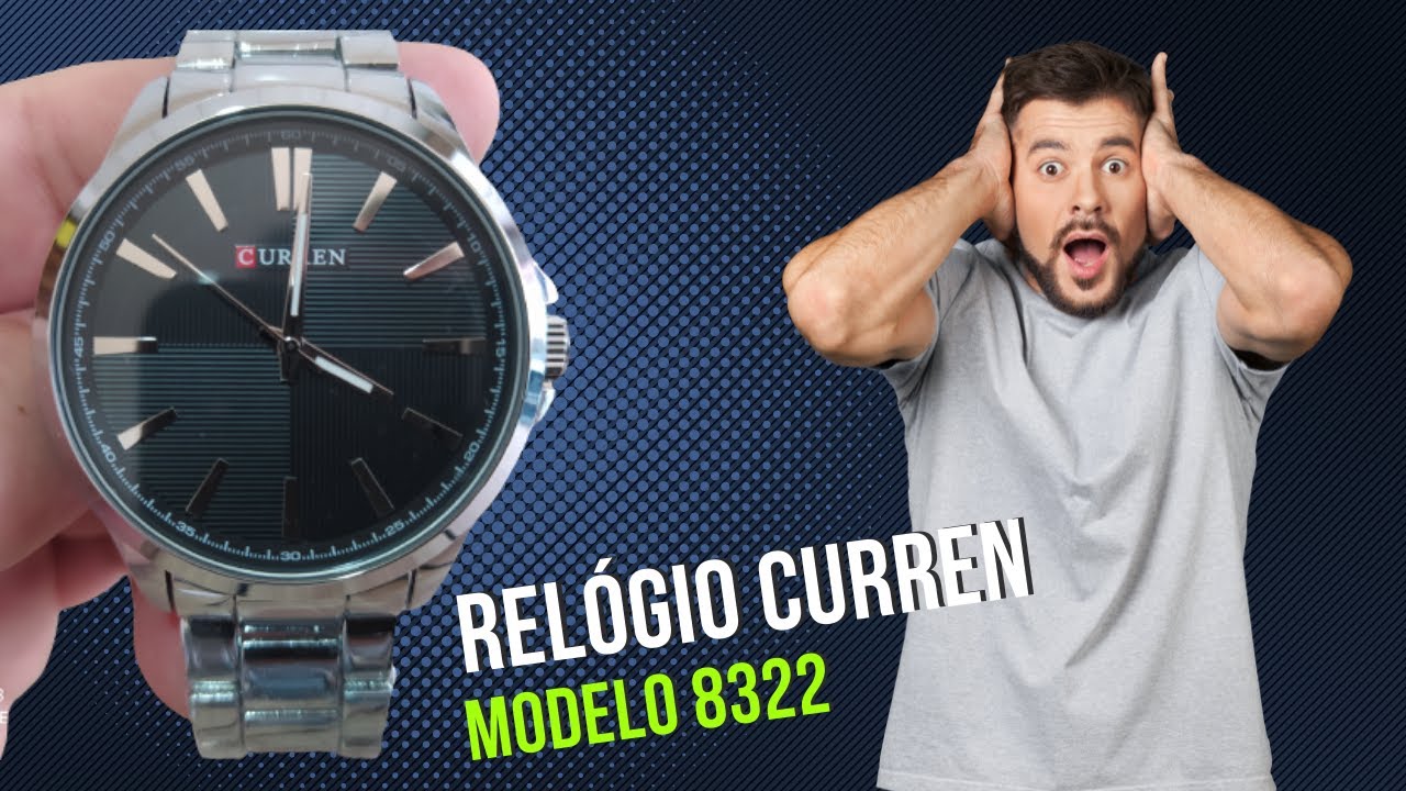 💥RELÓGIO CURREN MODELO 8322💥 - YouTube