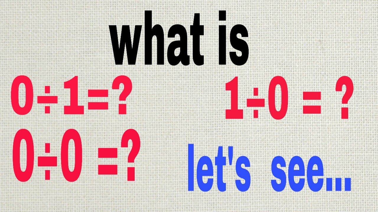 maths fact || division by zero ! ! zero को zero से भागफल आखिर क्या ...