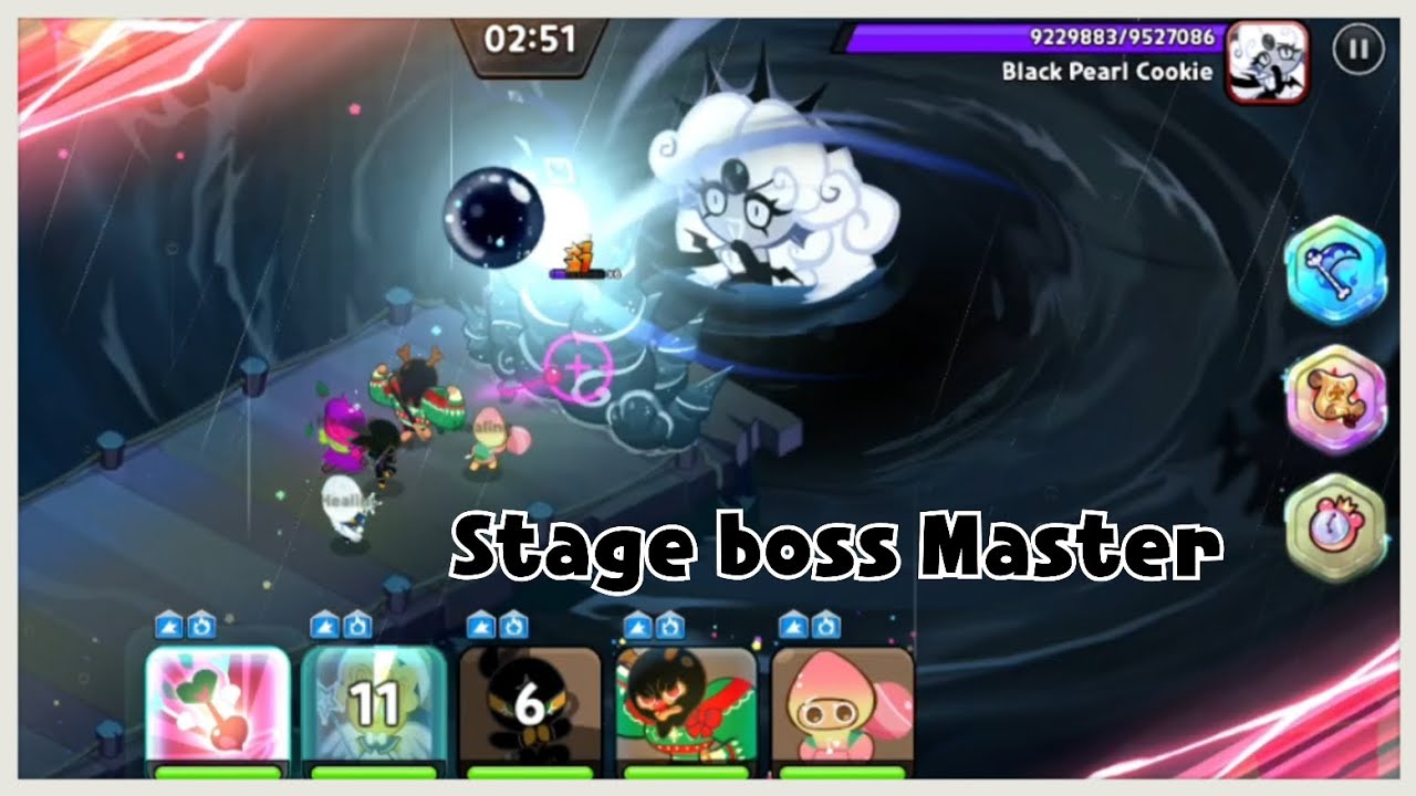 Common Team Stage boss black pearl cookie Master! บอสสุสานเรือมาสเตอร์ - YouTube