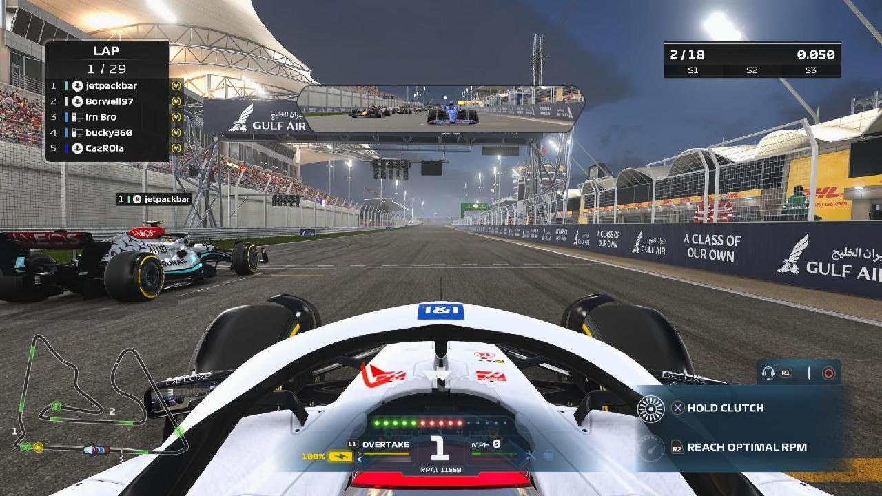 F1 22 Bahrain T1 - YouTube