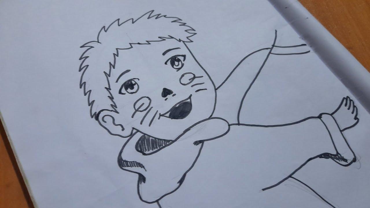 Drawing baby naruto,drawing tutorial - YouTube