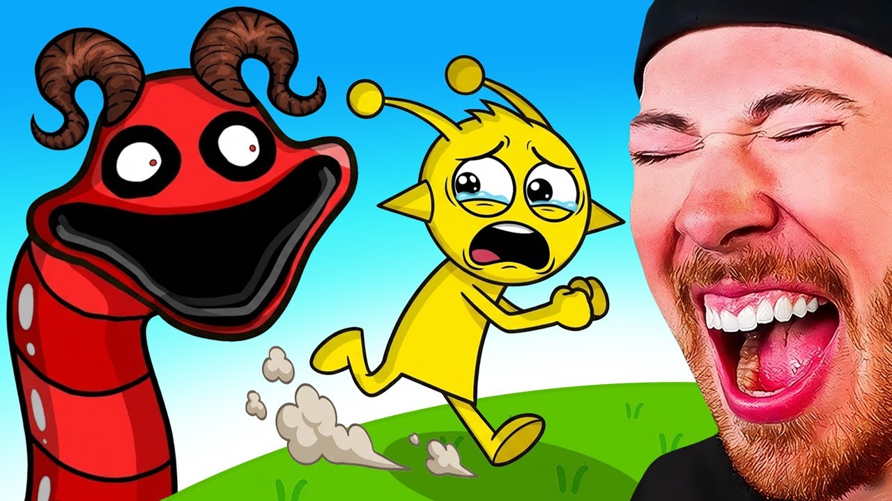 HUNGRY WORM VS SPRUNKI MEMES! (Funniest Animation) - YouTube
