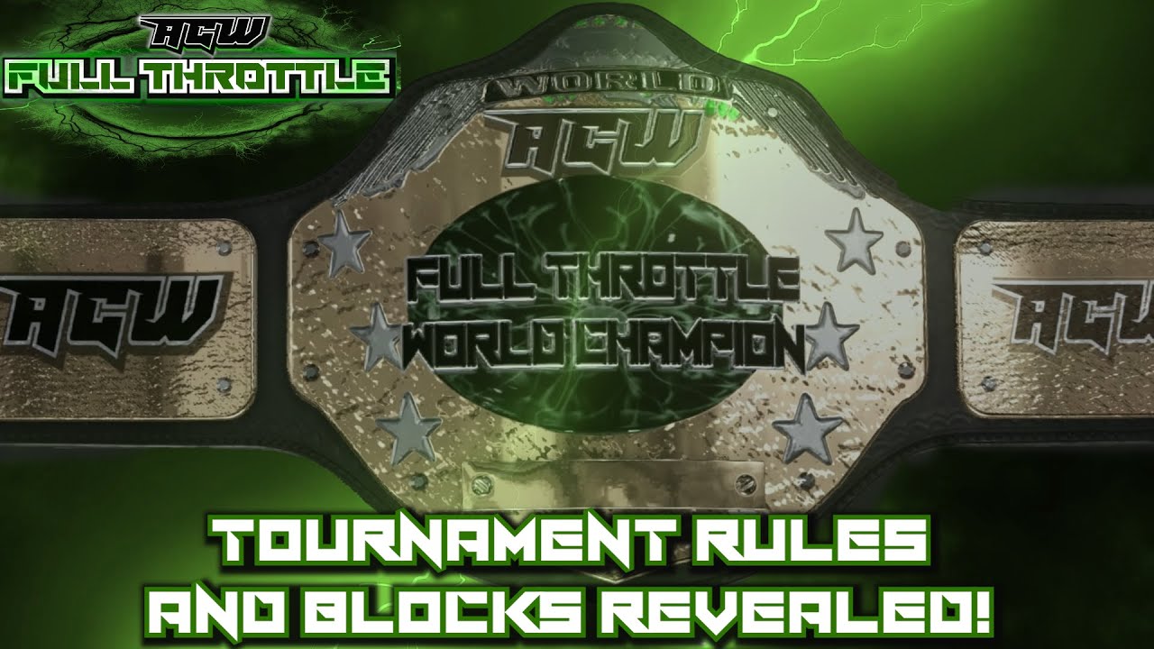 WWE 2K Universe Mode: Full Throttle Tournament Revealed! - YouTube