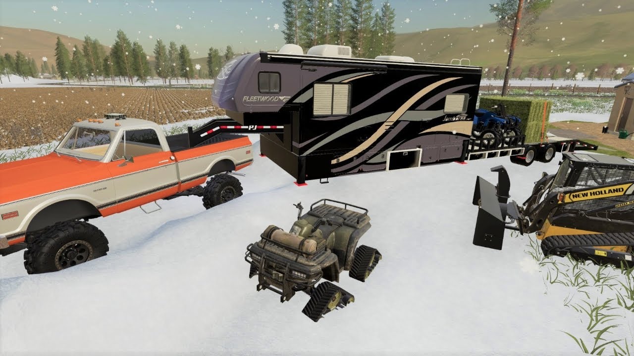 Snow storm hits and we need to save animals | Camping and mudding ...