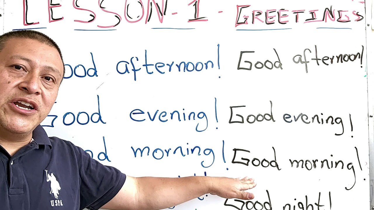Lesson 1 - Beginners / Greetings / Saludos - YouTube