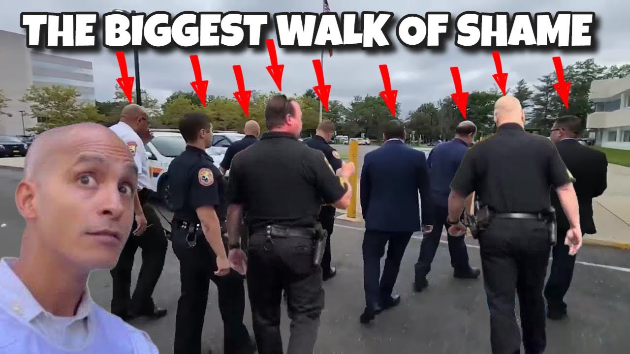 Cops Doing The Walk Of Shame After Getting Owned - YouTube