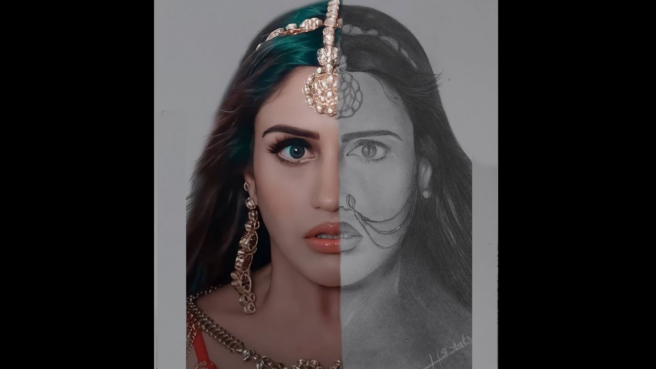 Surbhi chandna sketch | Naagin 5 | Naagin Drawing | नागिन 5 | Naagin ...