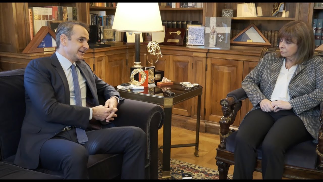 Κυριάκος Μητσοτάκης: Συνάντηση με την Πρόεδρο της Δημοκρατίας Κατερίνα ...