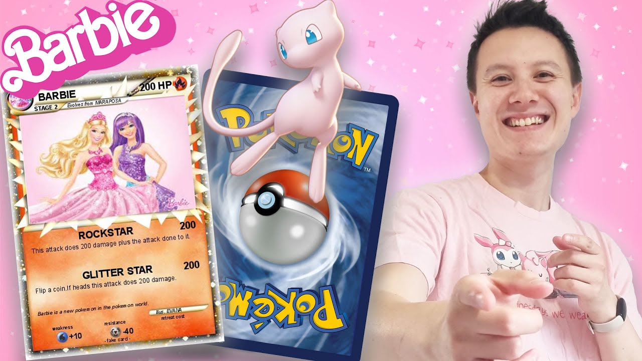 I Opened Pokemon Cards BARBIE STYLE 💟 - YouTube
