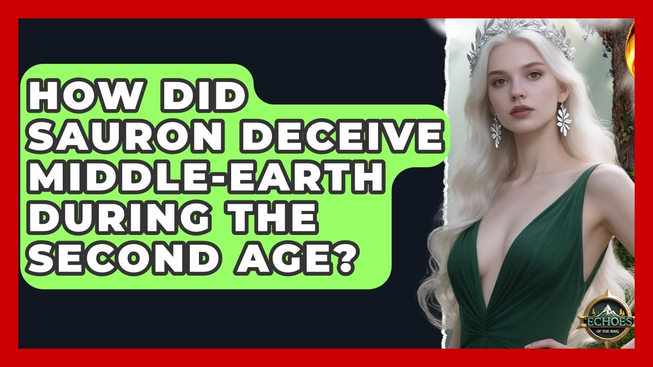 How Did Sauron Deceive Middle-earth During The Second Age? - Echoes Of ...