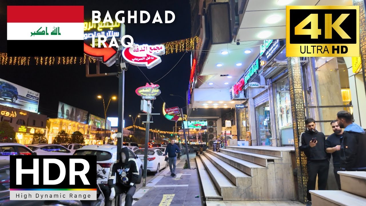 🇮🇶Iraq 4k walk - Baghdad 4K Night Walking Tour｜4K 60fps - YouTube