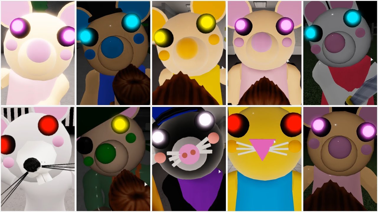 ROBLOX PIGGY MOUSY ALL JUMPSCARE - Roblox Mousey New Update - YouTube