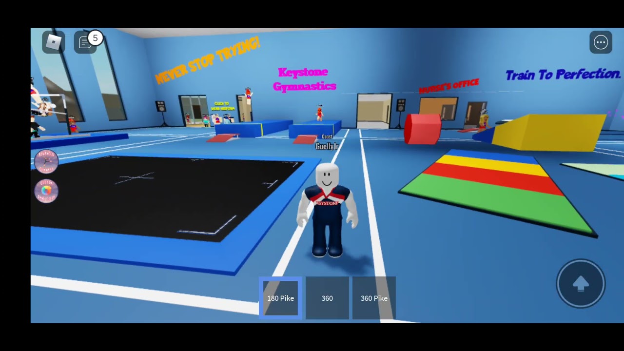 Practicing At Keystone Gymnastics | Roblox - YouTube