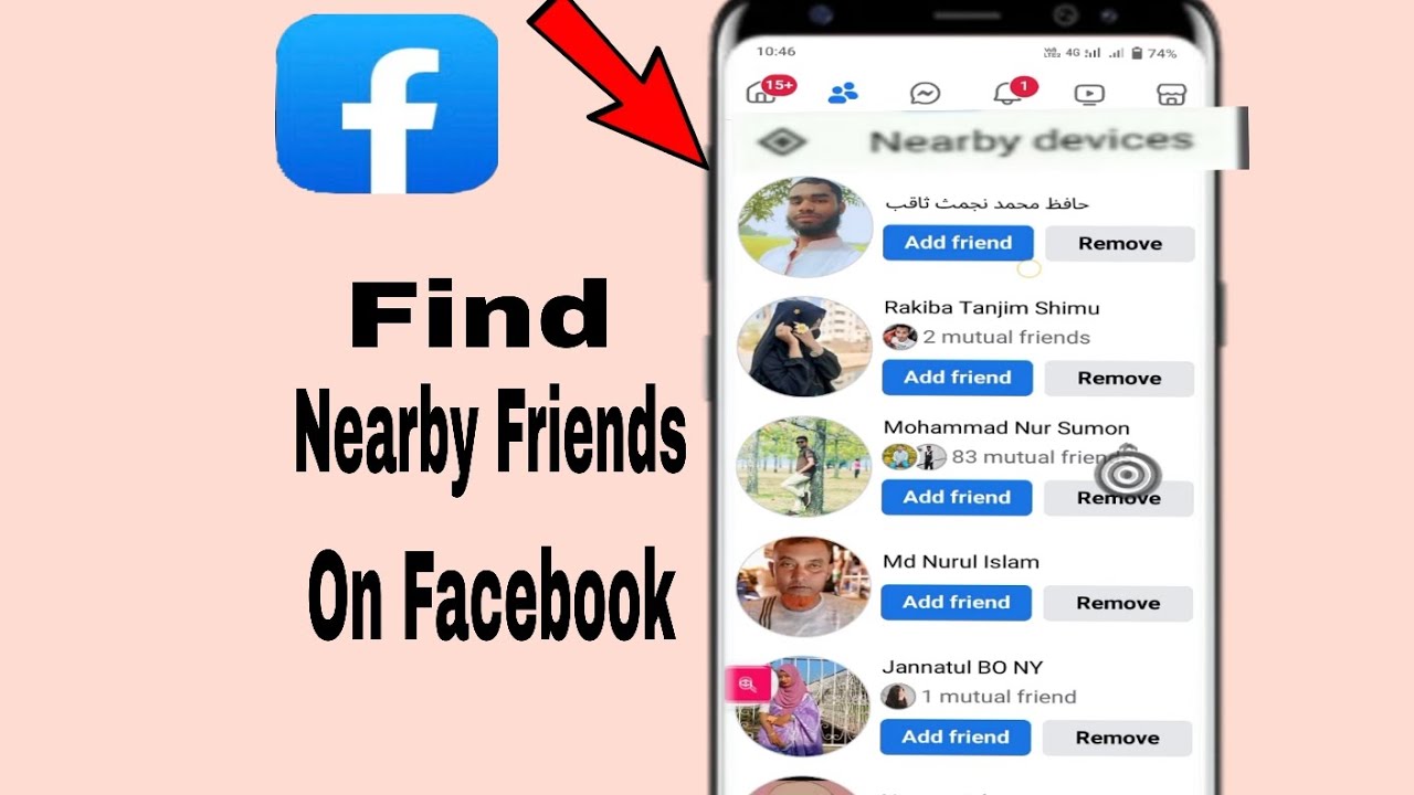 How To Find Nearby Friends On Facebook ( New Update 2024) - YouTube