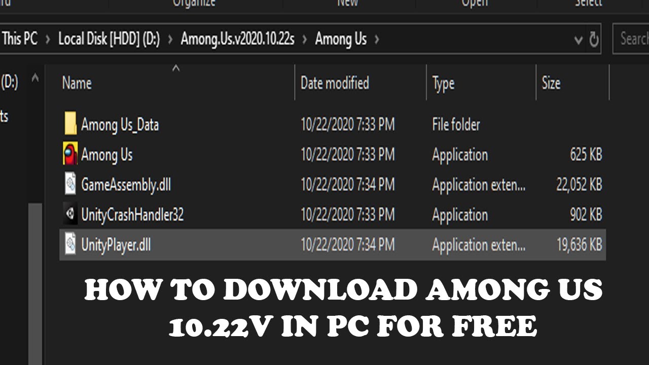How To Download Among Us For Free In PC 10.22V - YouTube