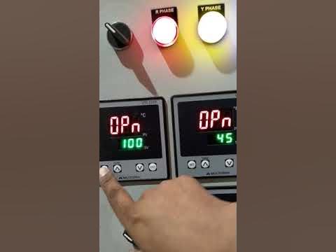 Multispan UTC121P Temperature controller setting - YouTube