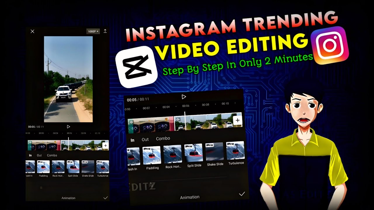 Instagram Trending Video Editing || Step By Step Only 2 Minutes || Car ...