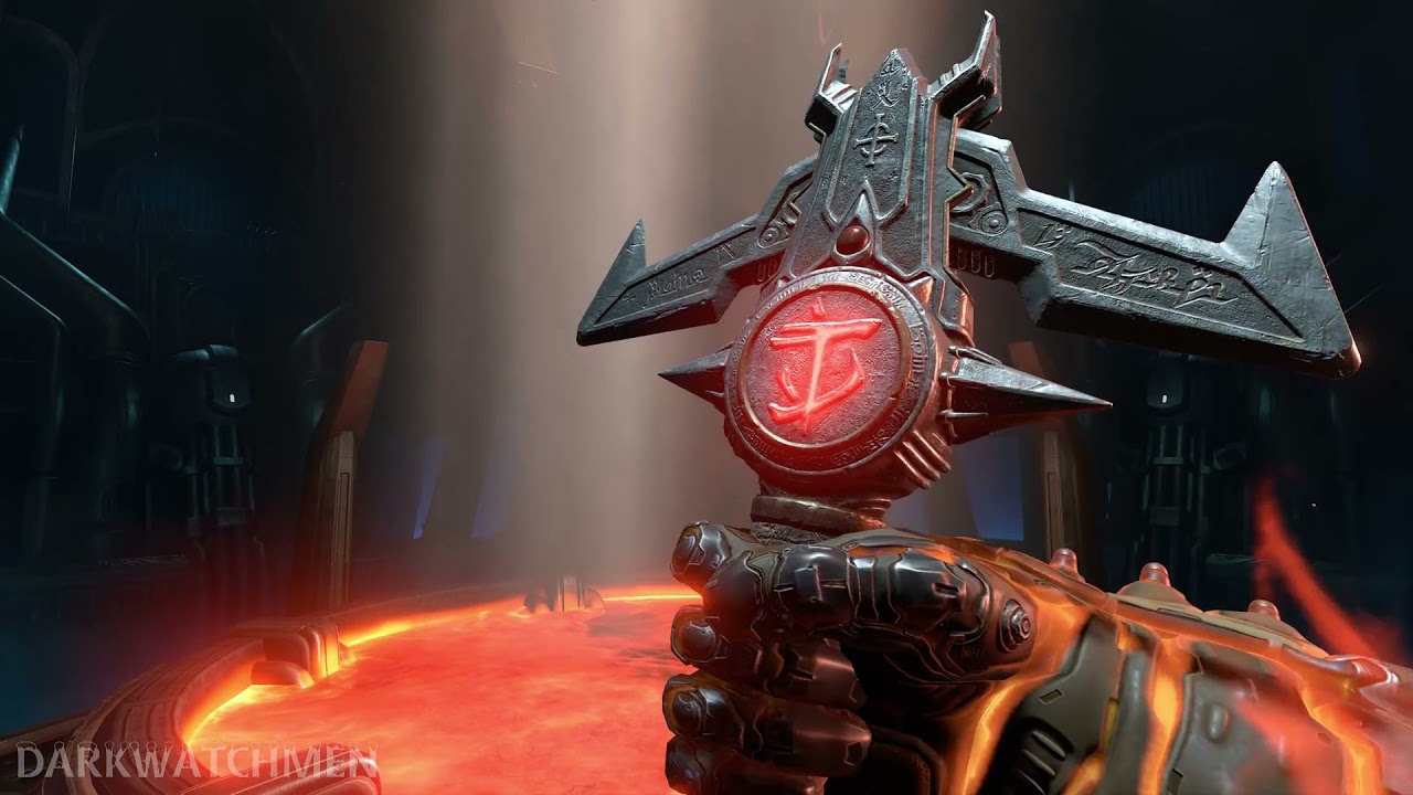 Думгай овладевает Горнилом Палача I Doomguy Wields Crucible Sword I ...
